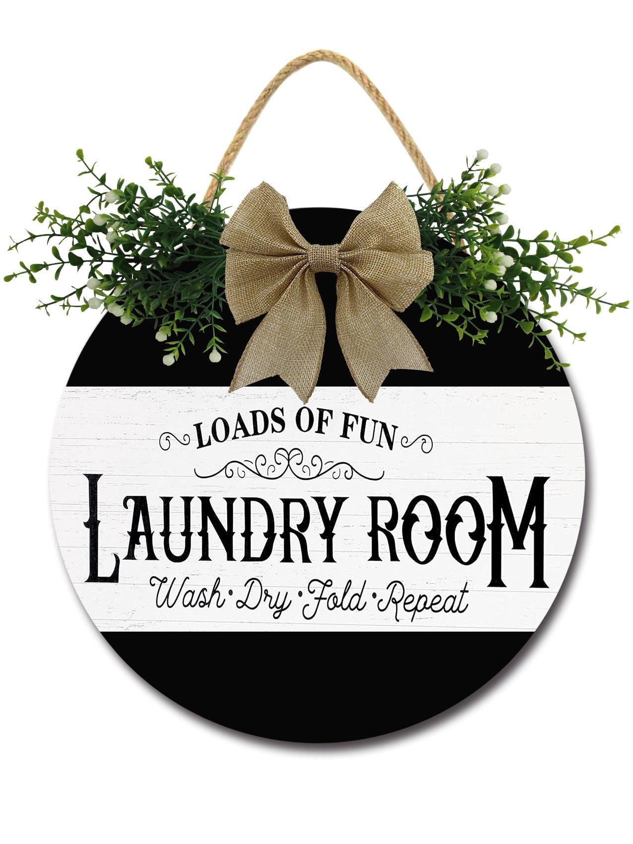 Laundry Room Loads Of Fun Sign Farmhouse Wood Sign Front Porch Decor ...