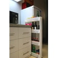 Laundry Room Organizer Mobile Shelving Unit with 4 Large Storage ...