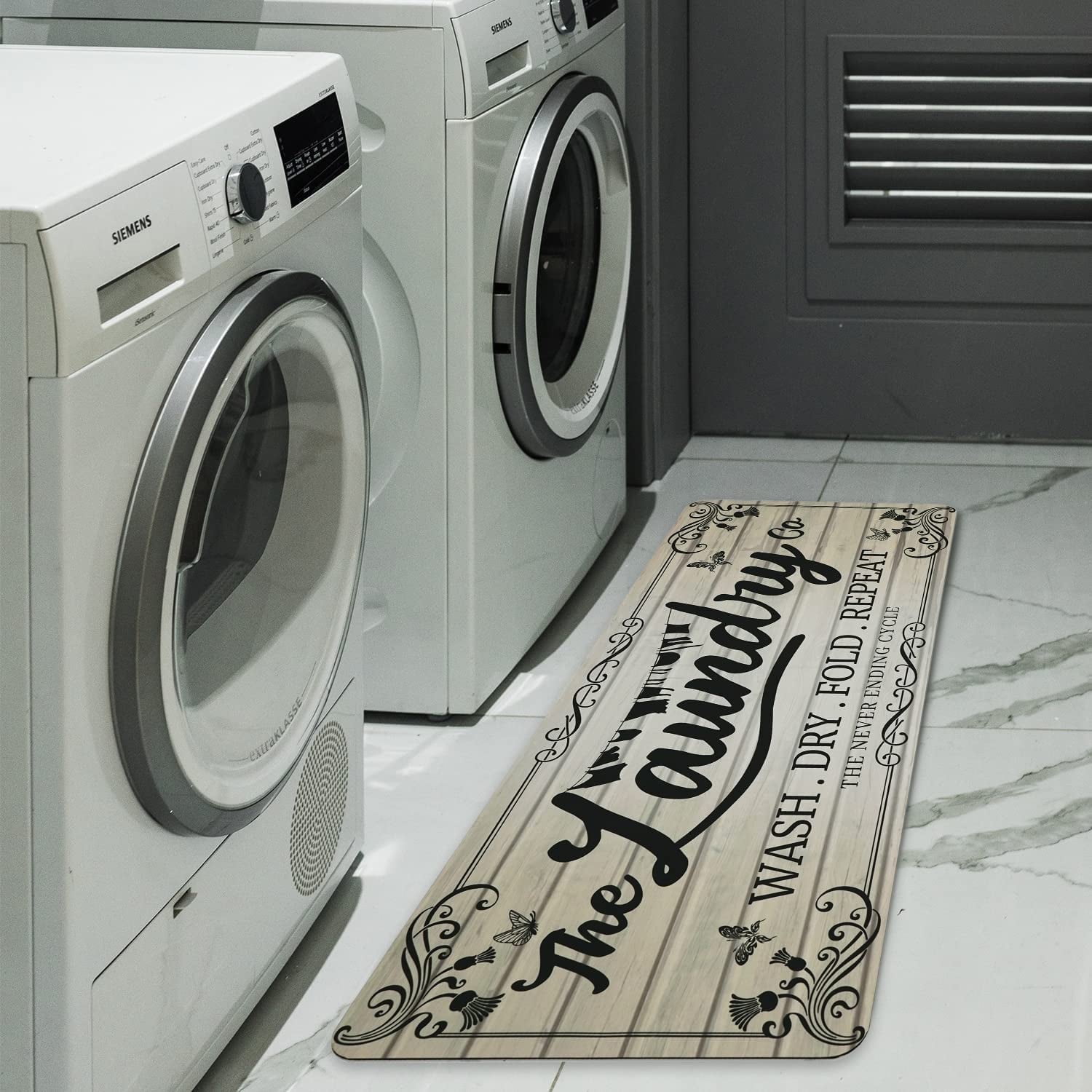 Laundry Room Rug 48"x20"- Vintage Style Butterfly Farmhouse Laundry Rug ...