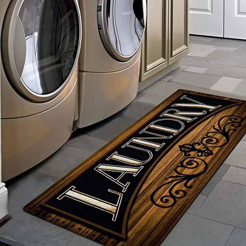 Laundry Room Runner Rug rations Non-Slip Laundry Floor Mat Mats for ...