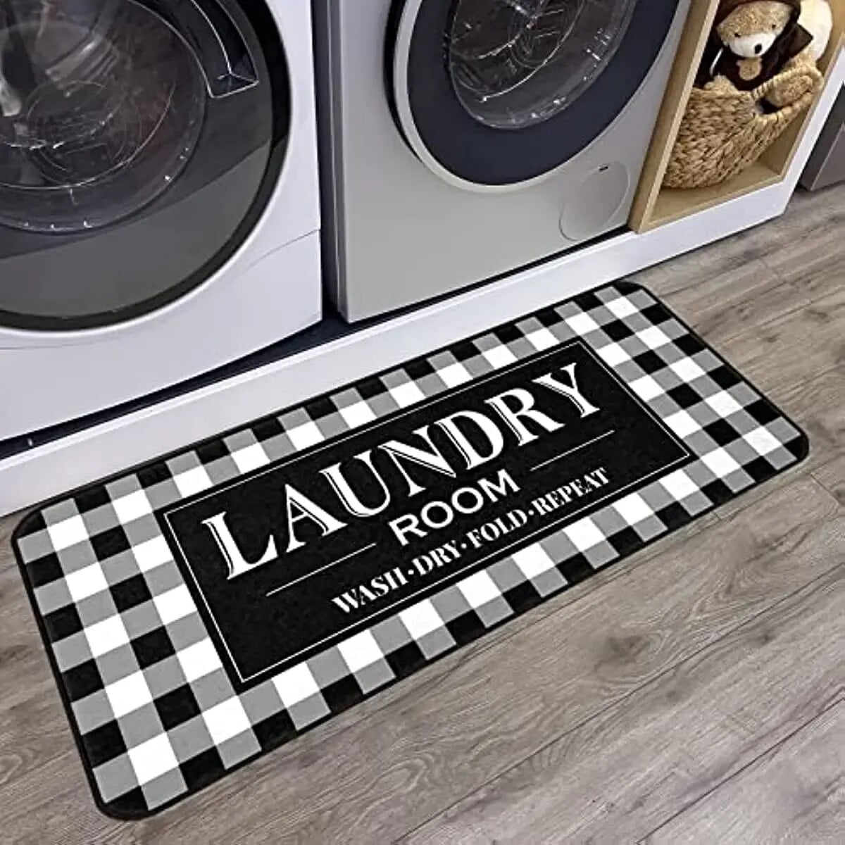 Laundry Room Runner Rugs Non Slip Laundry Runner Mats Farmhouse Kitchen ...