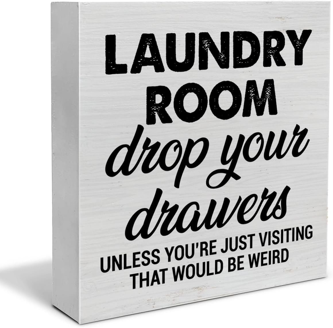 Laundry Room Sign Laundry Room Drop Your Drawers Wooden Sign Home