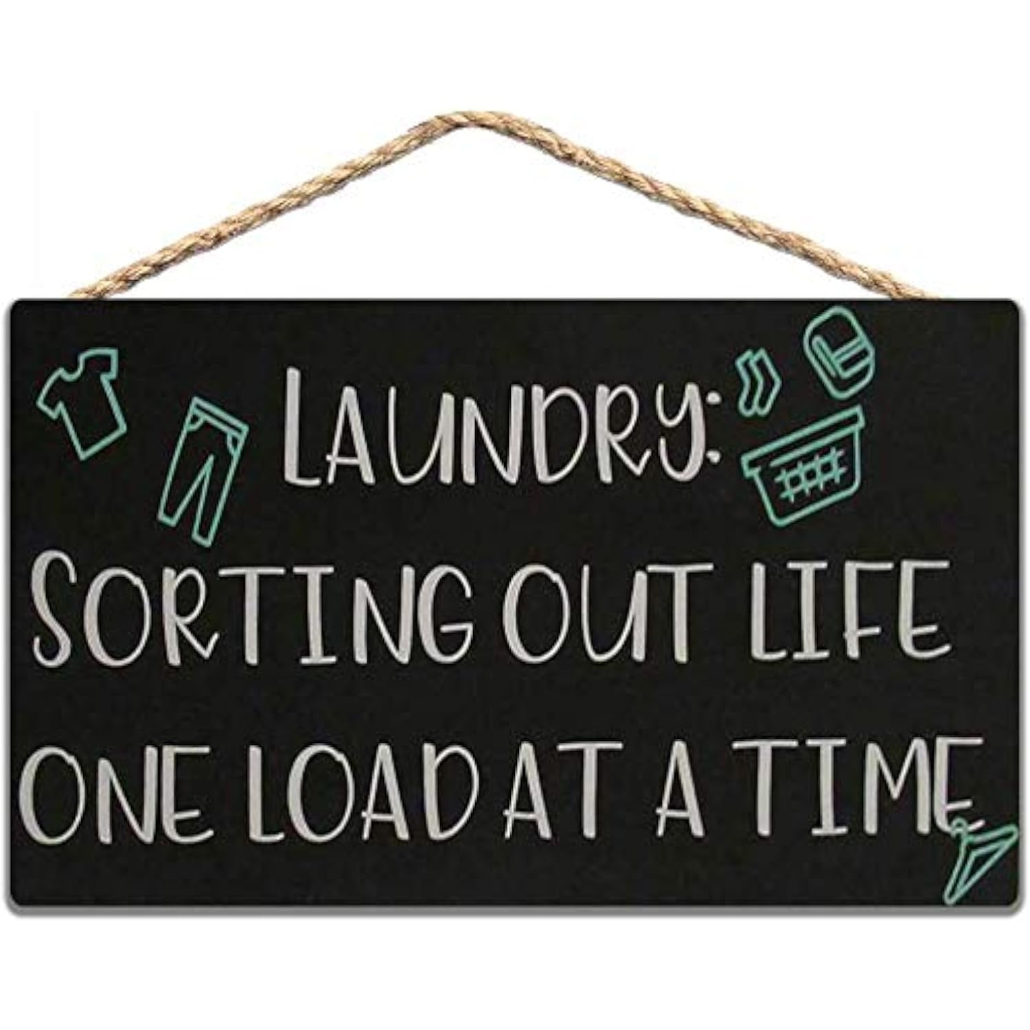 Laundry Room Sign Sorting Out Life One Load at A Time For Front Door ...