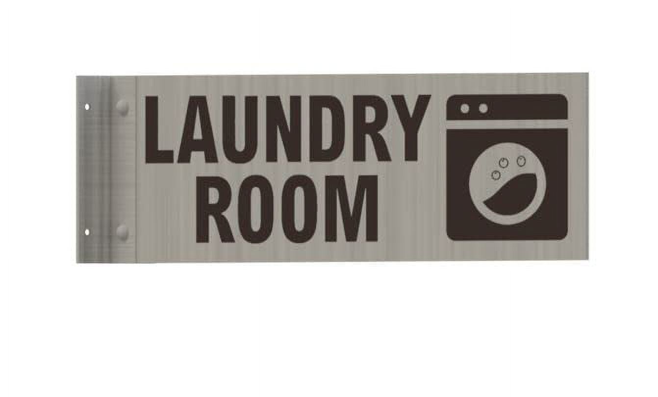 Laundry Room Sign-Two-Sided/Double Sided Projecting, Corridor and ...