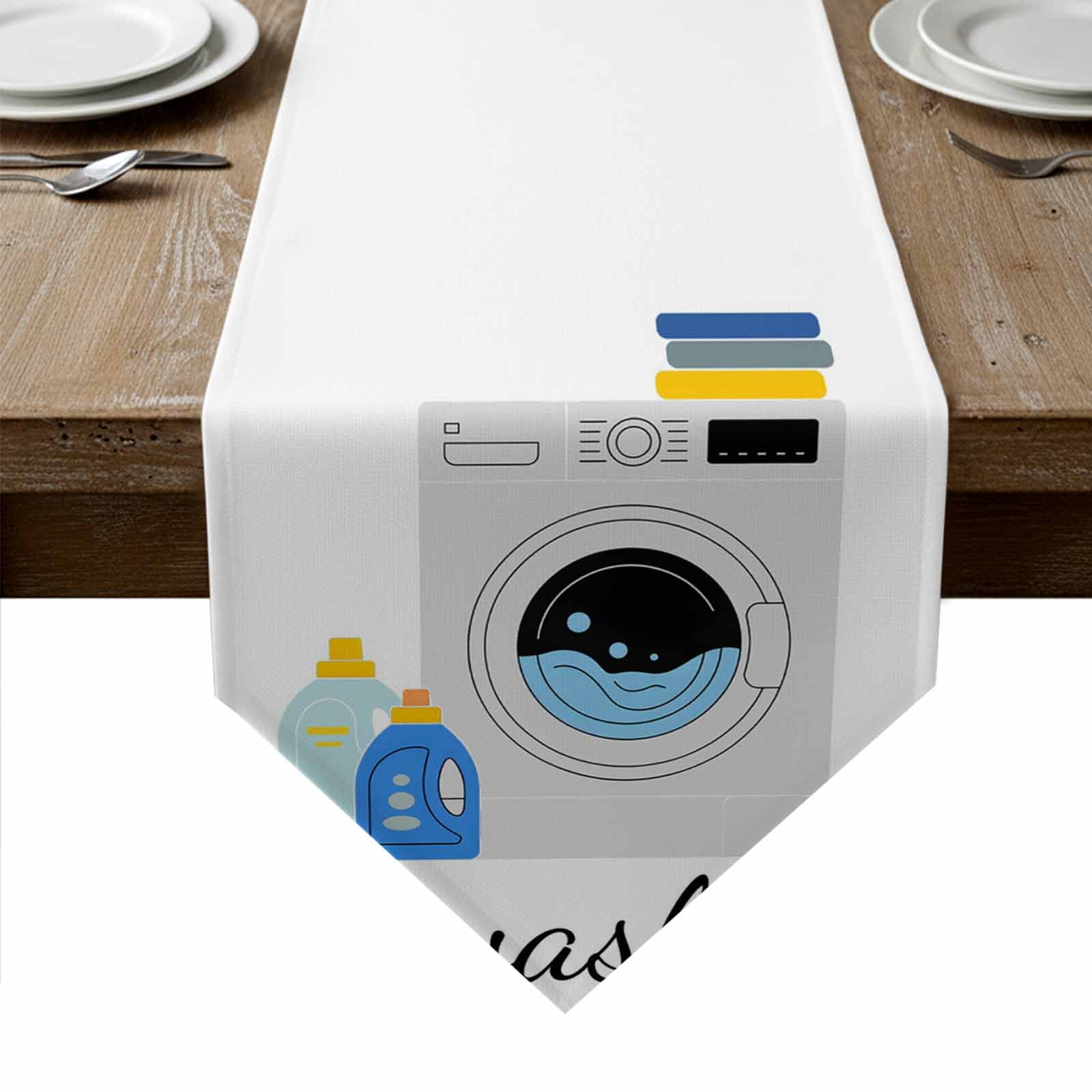 Laundry Room Table Runner Linen Burlap Table Runner 70 Inches Long ...