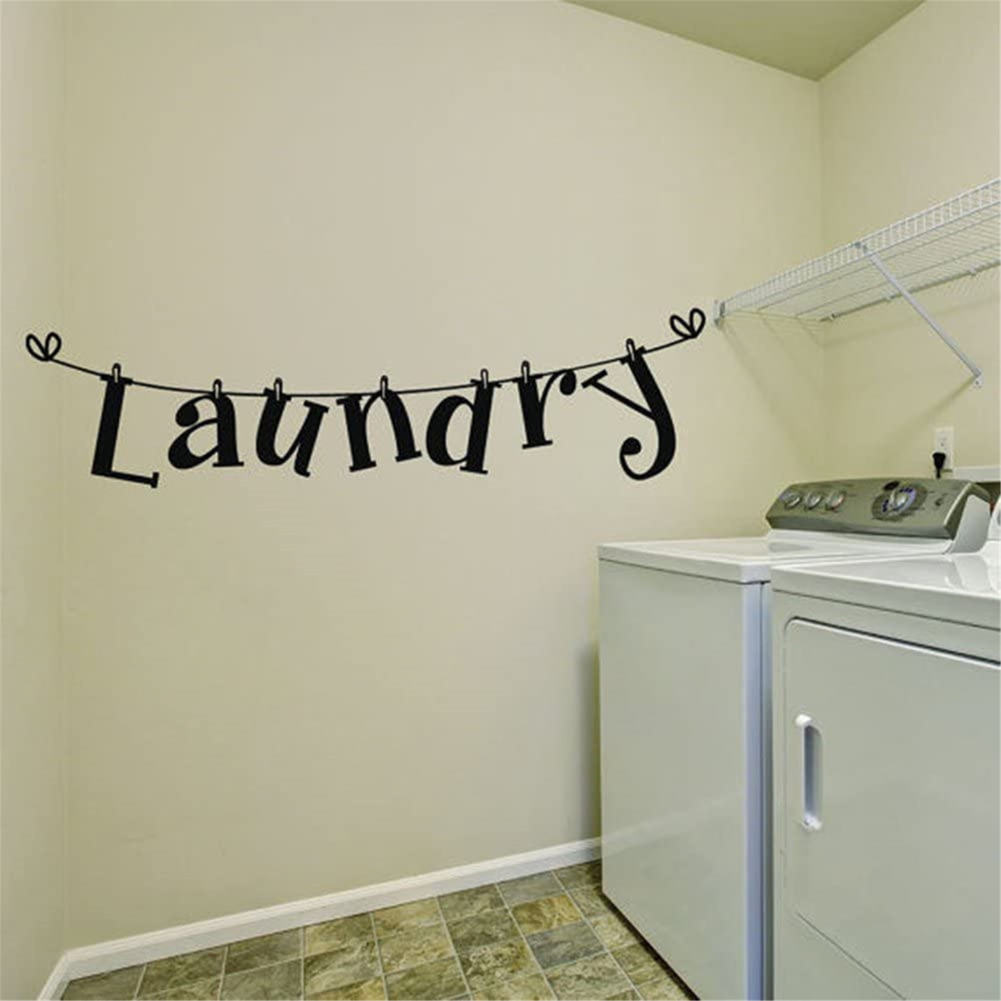 Laundry Room Vinyl Wall Decal Laundry Wall Sticker Decals Laundry Art ...