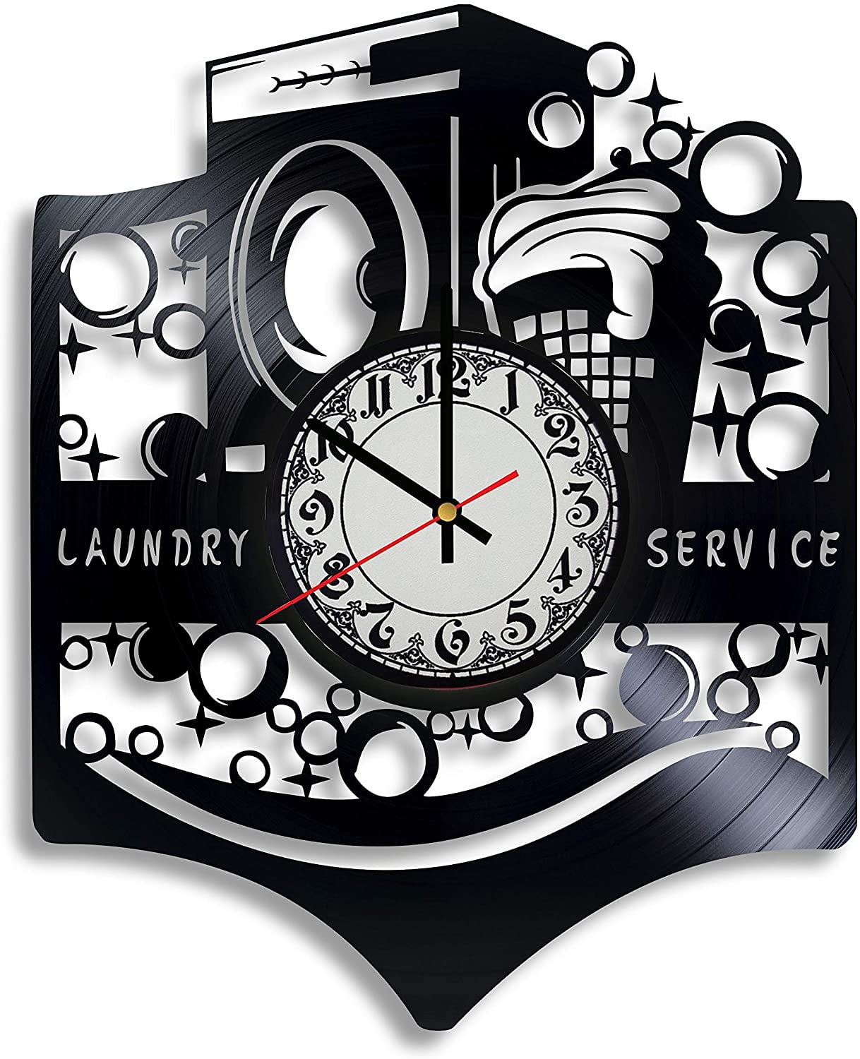 Laundry Room Wall Clock, Decor Laundry Room Wall Clock Laundry Today or ...