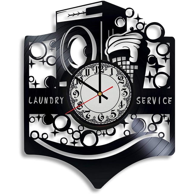 Laundry Room Wall Clock, Decor Laundry Room Wall Clock Laundry Today or ...