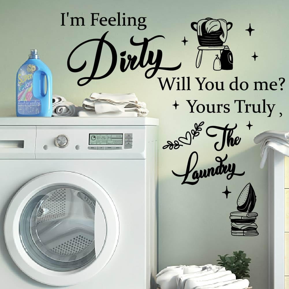 Laundry Room Wall Stickers Motivational Quotes Wall Decals Wall Art ...