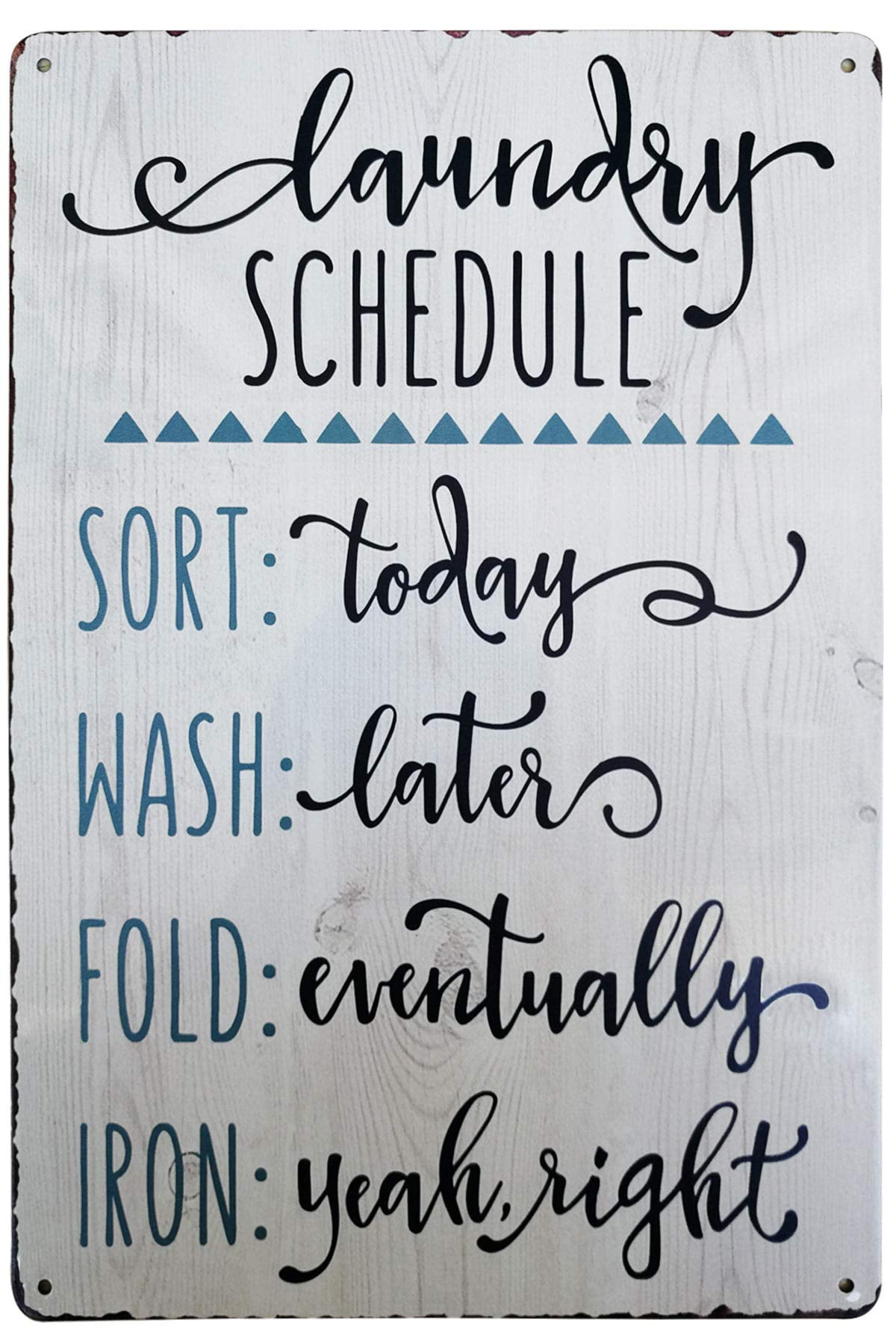 Laundry Schedule Vintage Farmhouse Laundry Room Sign Country Home Decor ...
