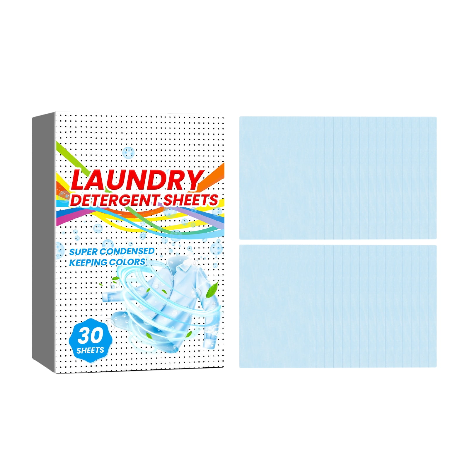 Laundry Sheets, Plant Based Clothes Detergent Sheets 30pcs ...