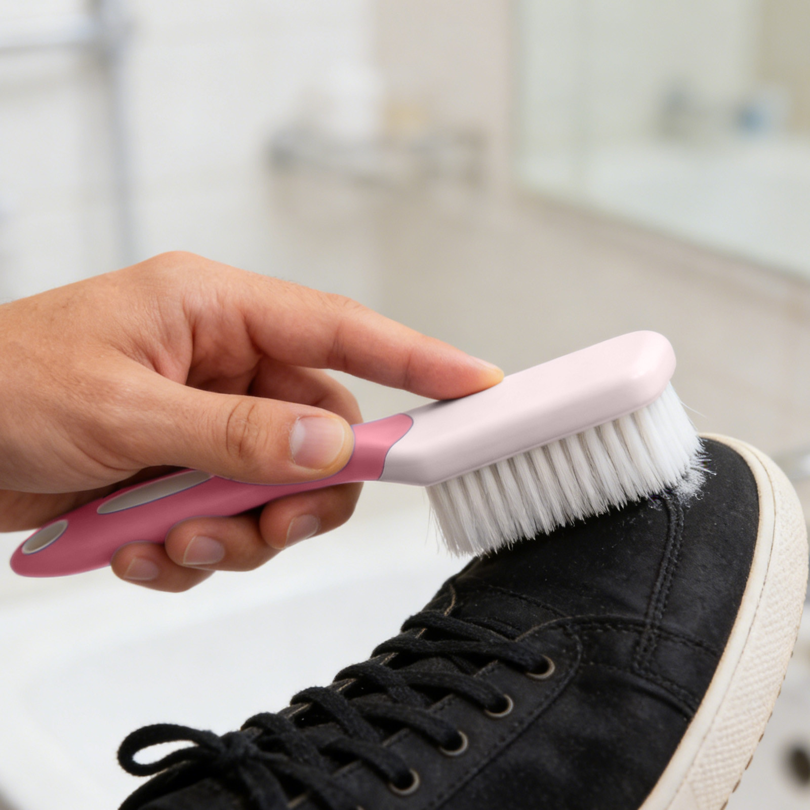 Laundry Shoe Brush | Long Handle Soft Bristles for Clothes Sneakers ...