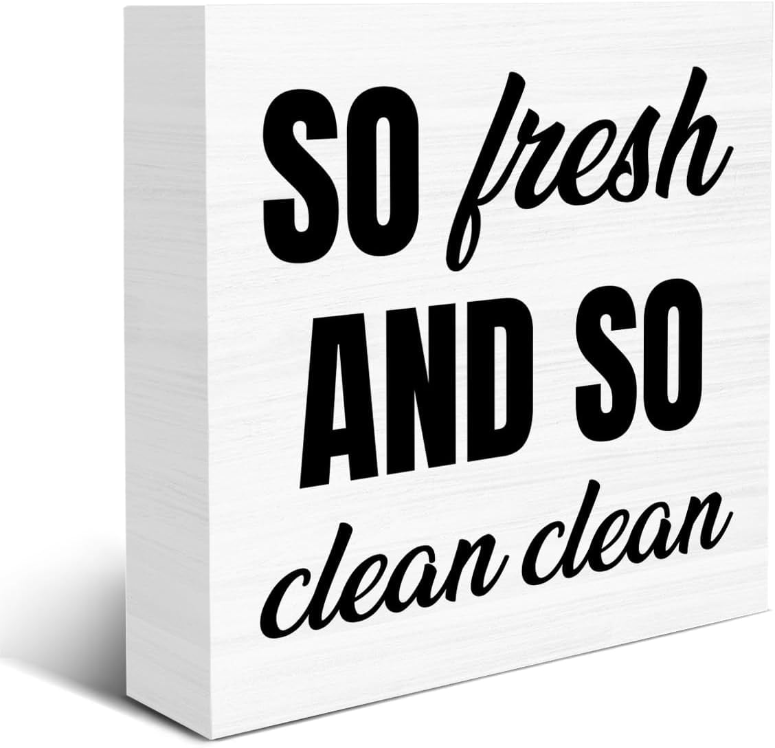 Laundry Sign - Laundry Room Signs So Fresh and So Clean Clean Wood ...