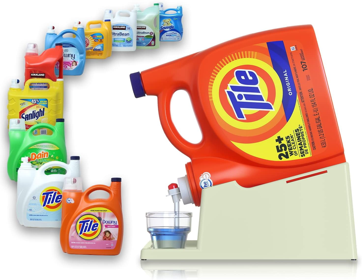 Laundry Soap Station - Green Laundry Detergent Cup Holder For ...