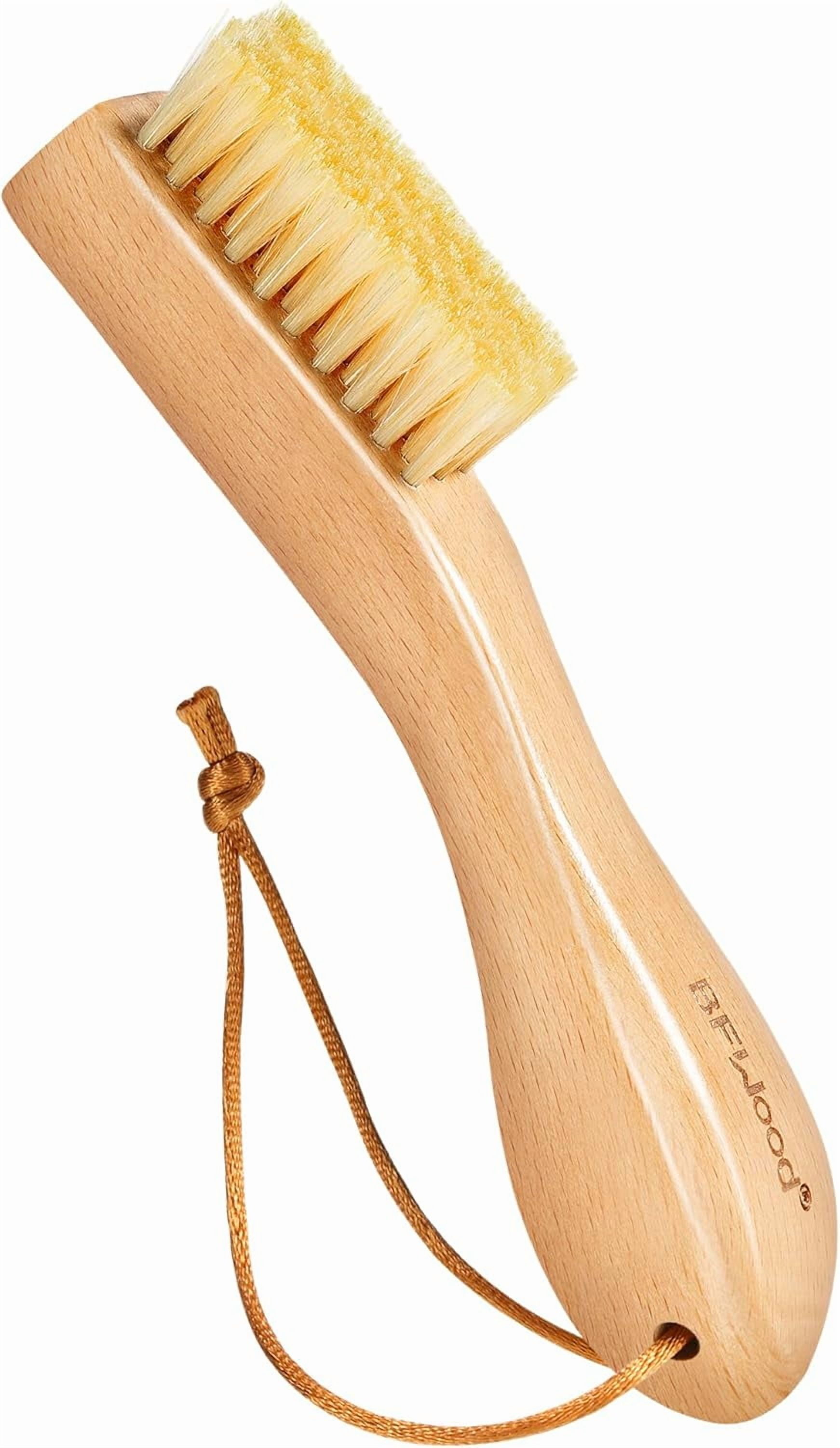 Laundry Stain Brush, Natural Soft Boar Bristles, Removes Tough Stains ...