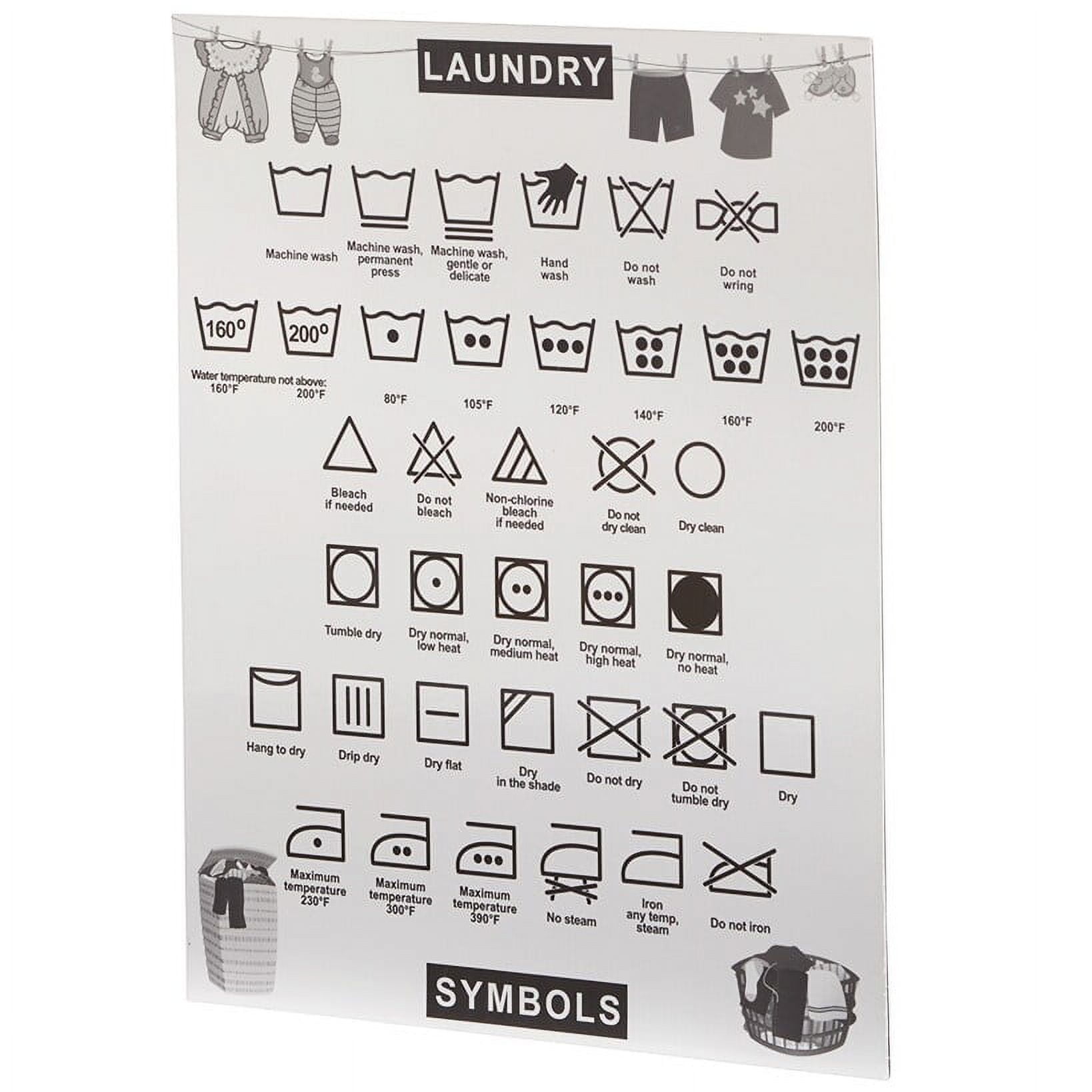 Laundry Symbols Magnet Guide - Walmart.com