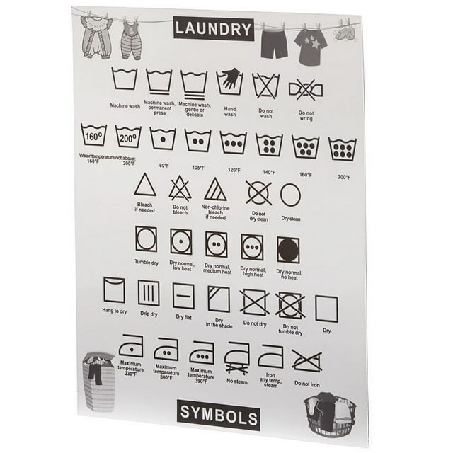 Laundry Symbols Magnet Guide - Walmart.com
