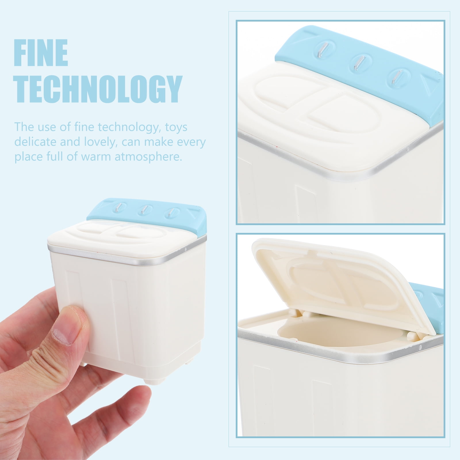 FRCOLOR 1Pack Kitchen Appliance Toy Mini Washing Machine for Kids 7 ...