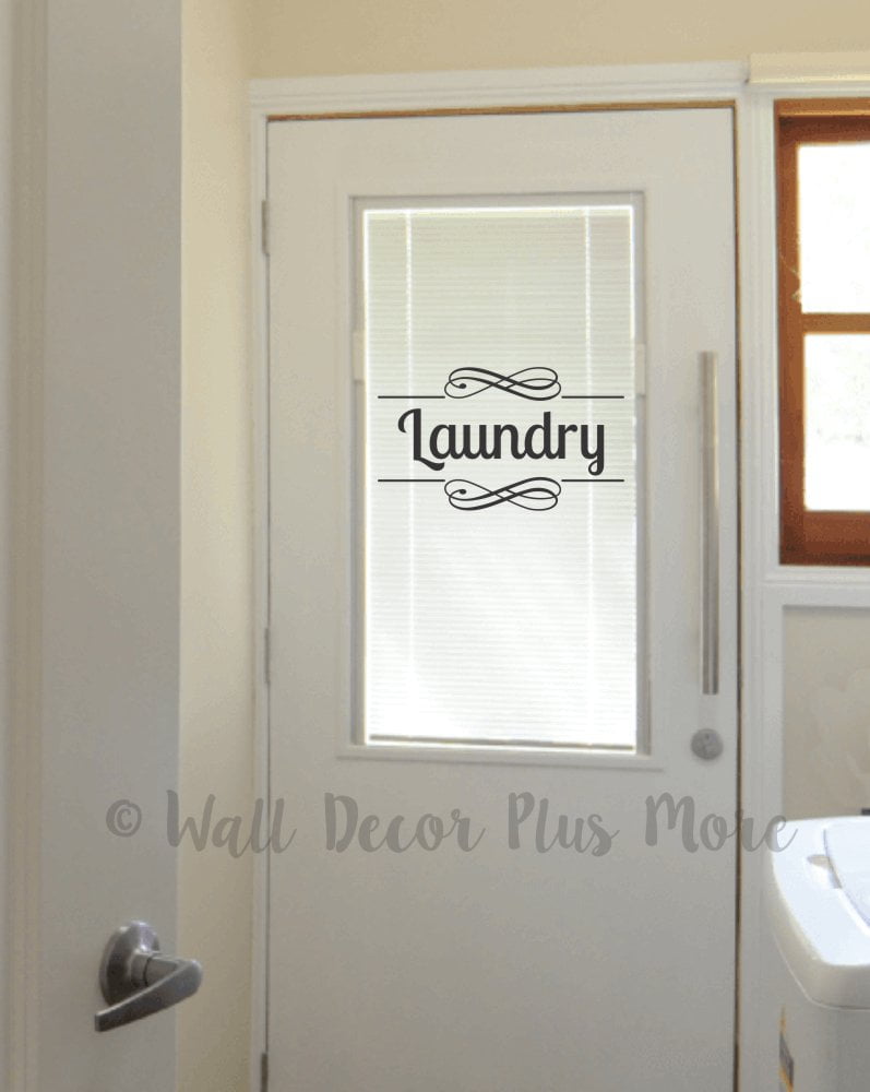 Laundry Vinyl Art Decal Modern Swirl Lines - Wall Sticker Vinyl ...
