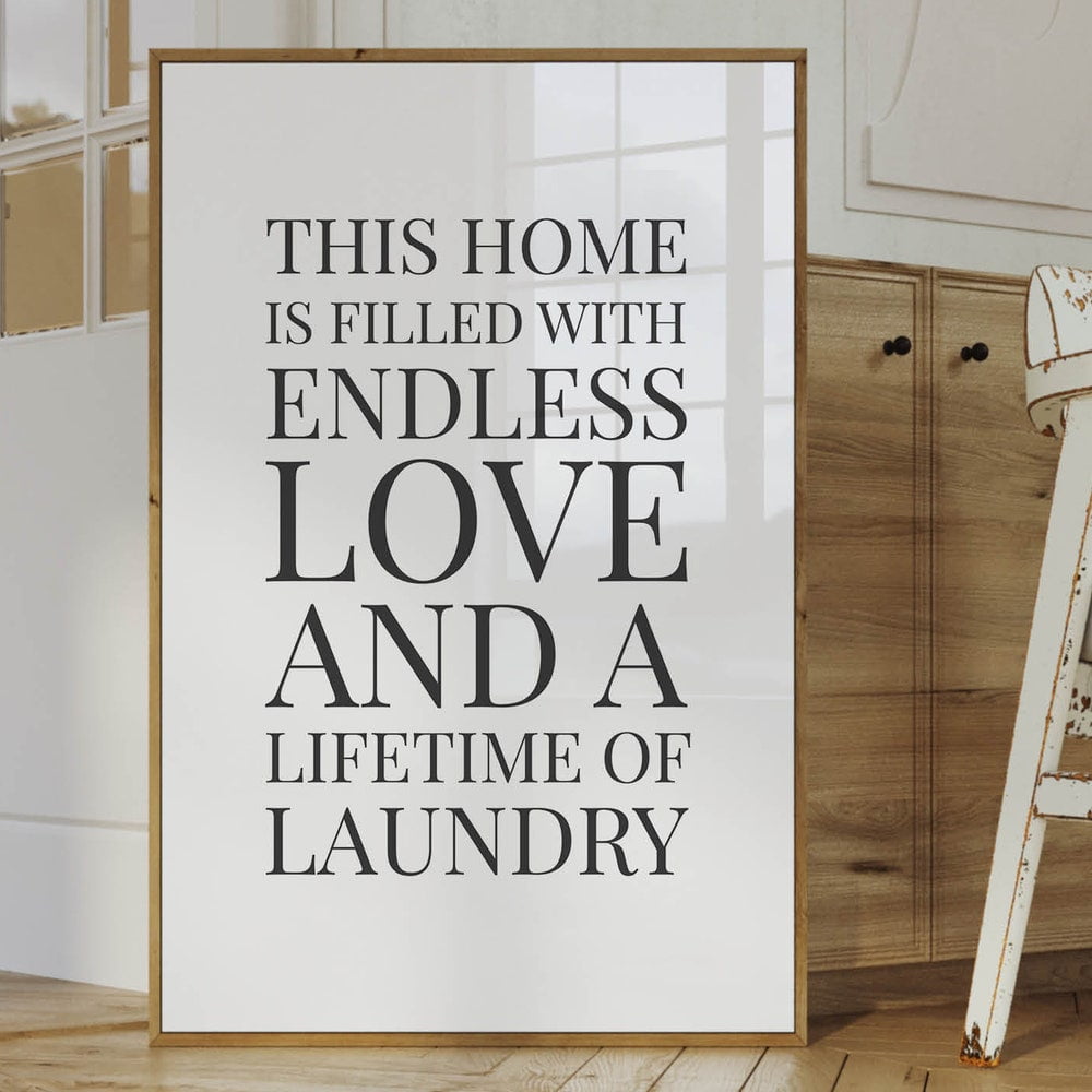 Laundry Wall Art Print Laundry Room Art Poster Laundry Decor Utility ...