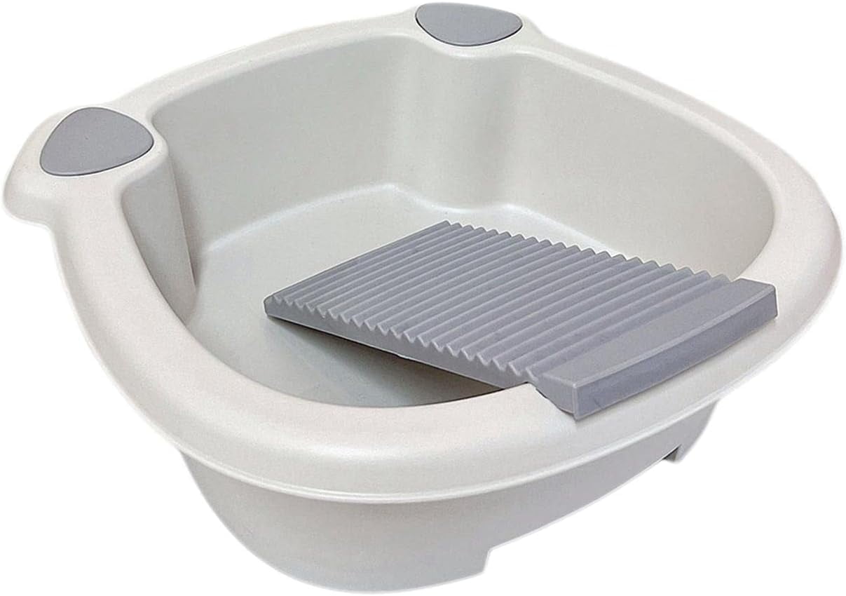 Laundry Wash Basin with Washboard, Washing Clothes Bucket Hand Wash ...