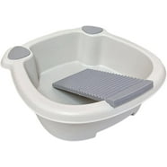 Compact Washboard Basin for Hand Washing Clothes - Lightweight, Ideal ...