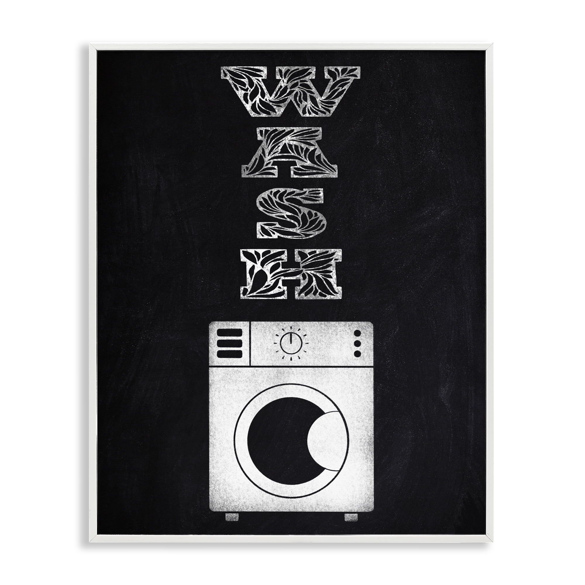 Laundry Wash Ornate Letters White Framed Giclee Art, design by Marcus ...