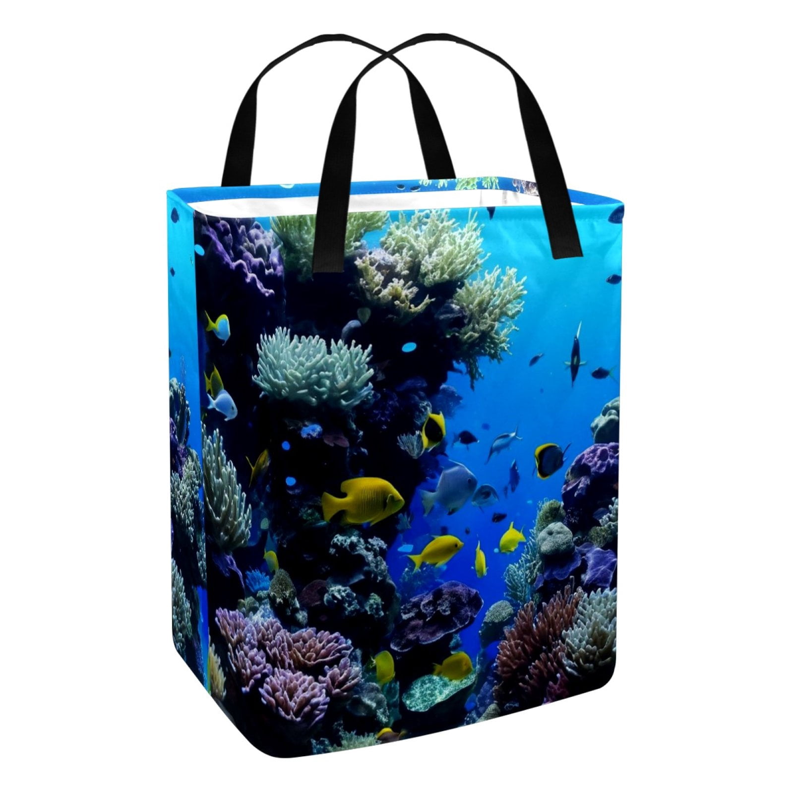 Laundry basket,Underwater world coral fish，Clothes hampers for laundry ...