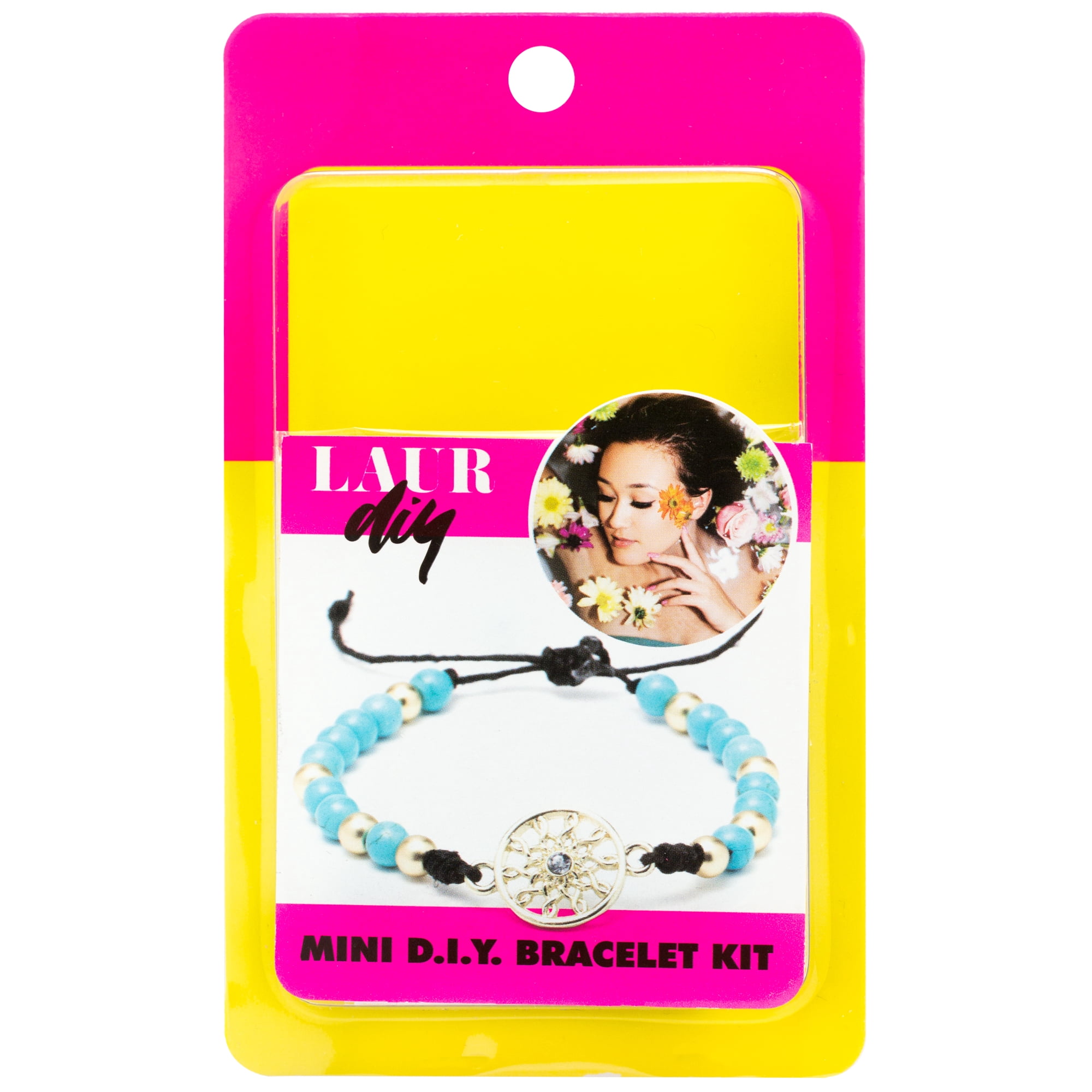 LaurDIY Turquoise Gold Bracelet Mini DIY Kit - Walmart.com