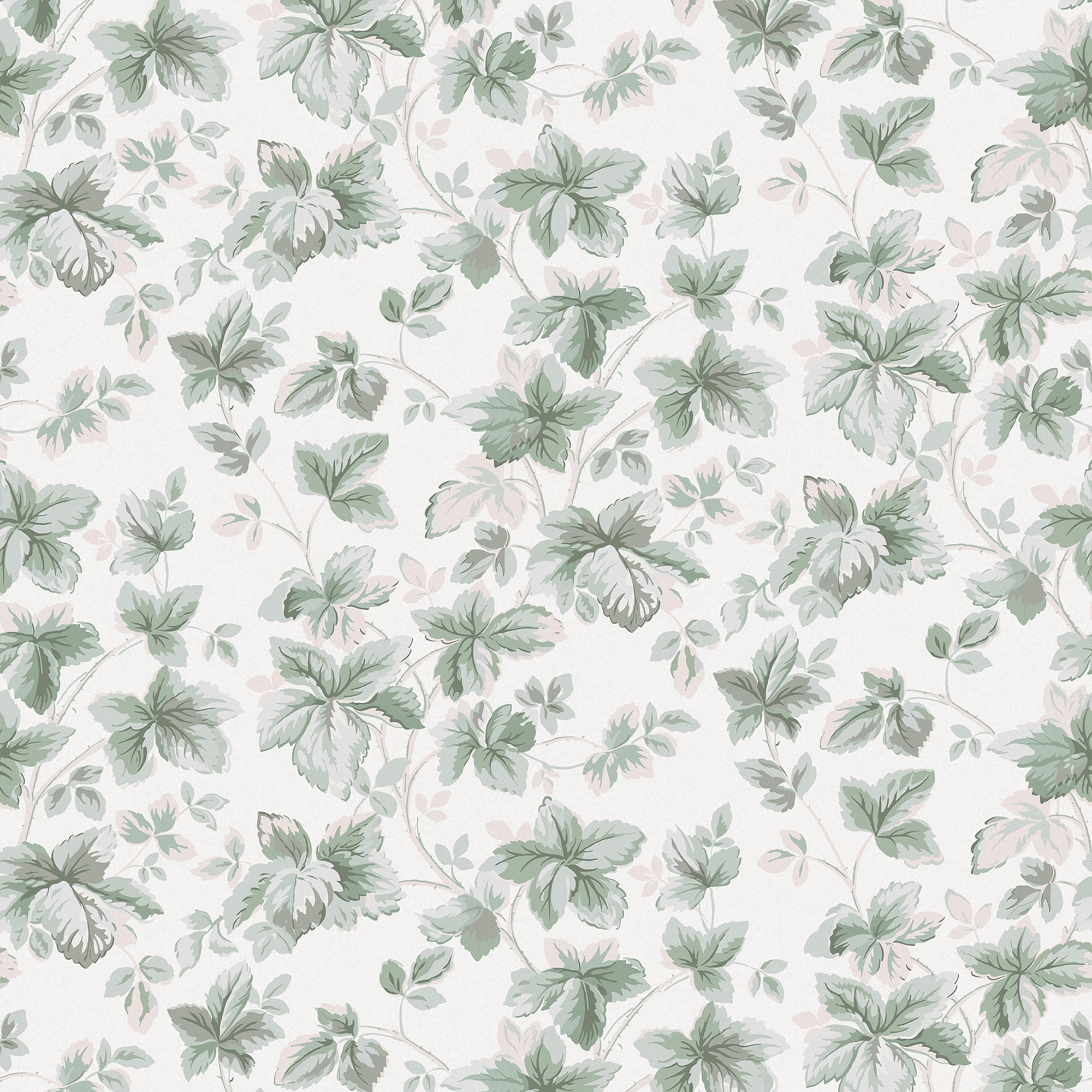 Laura Ashley Autumn Leaves Sage Green Wallpaper - Walmart.com