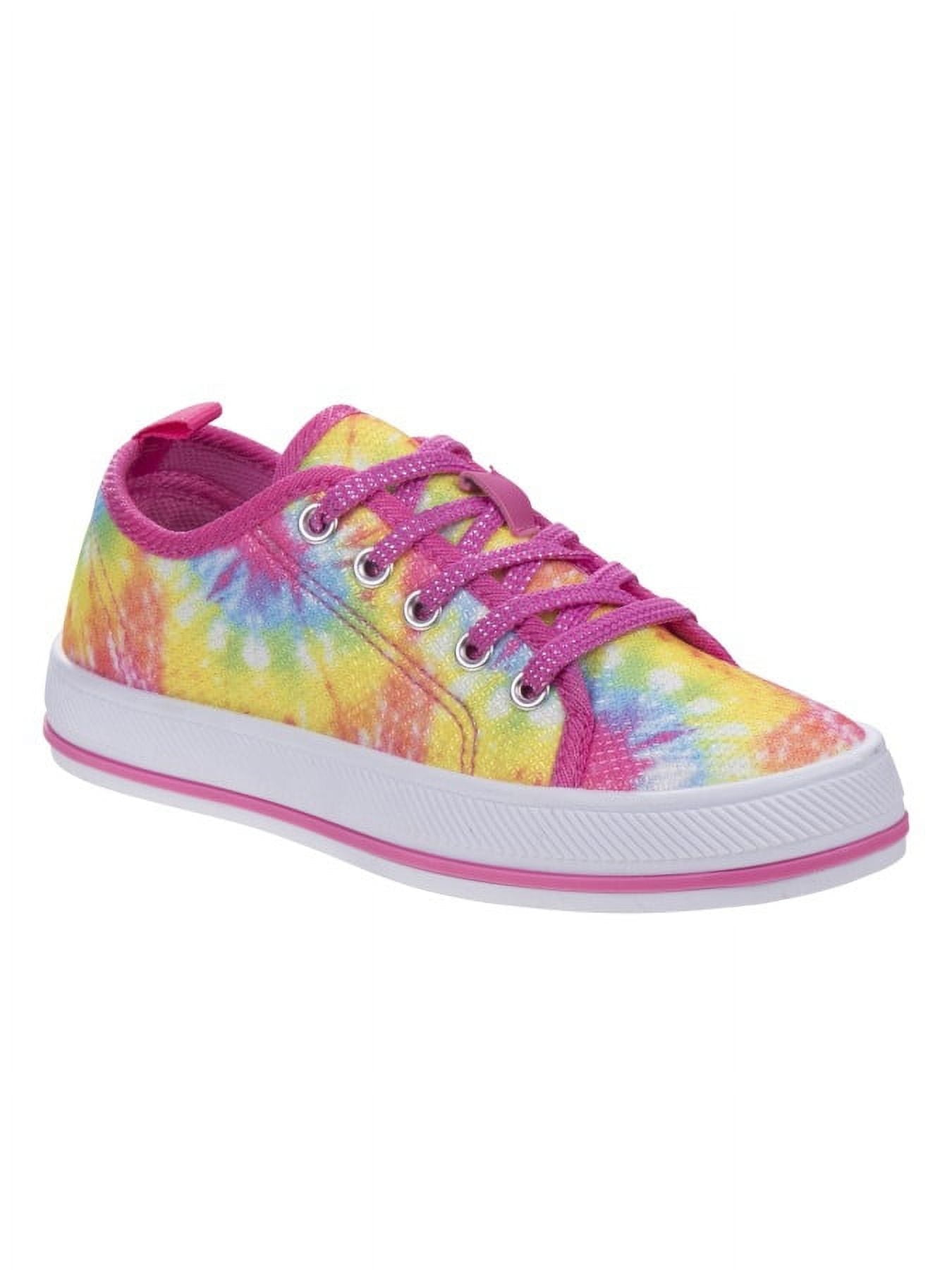 Laura Ashley Casual Multi color Girls Lace- up Sneakers - Fuchsia Multi ...
