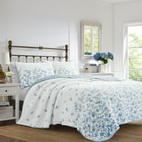 Laura Ashley Flora Quilt Set - Walmart.com