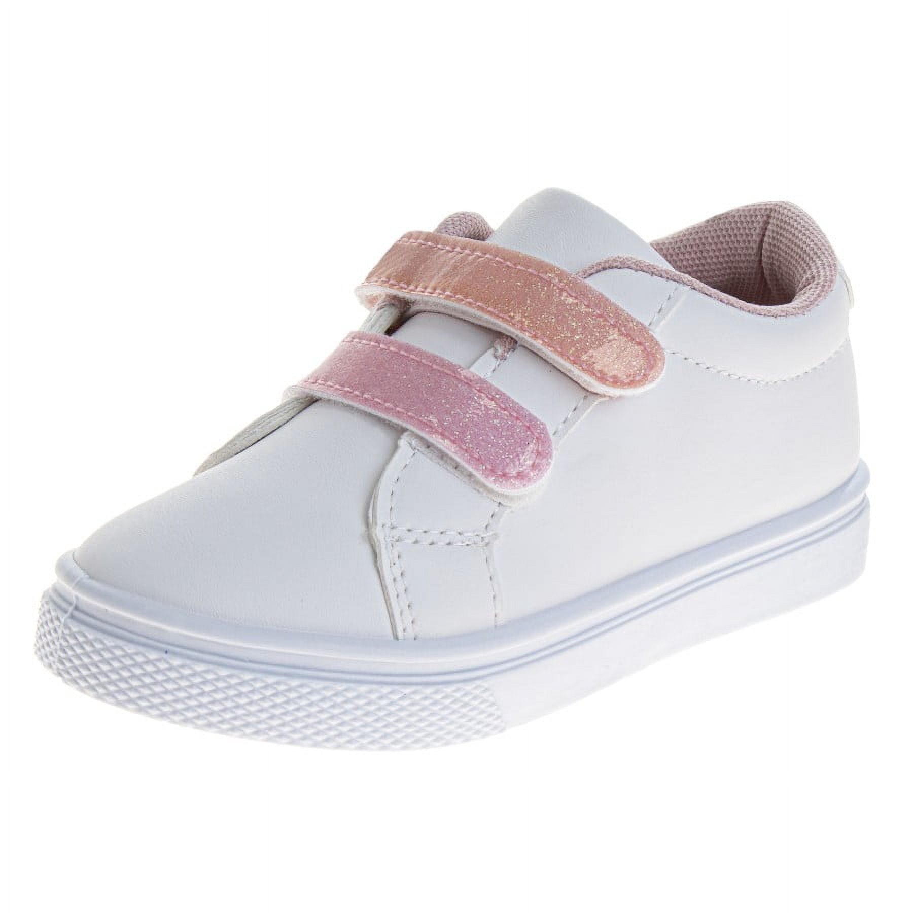 Laura Ashley Hook And Loop Casual Sneakers. (Toddler Little Kids)White ...