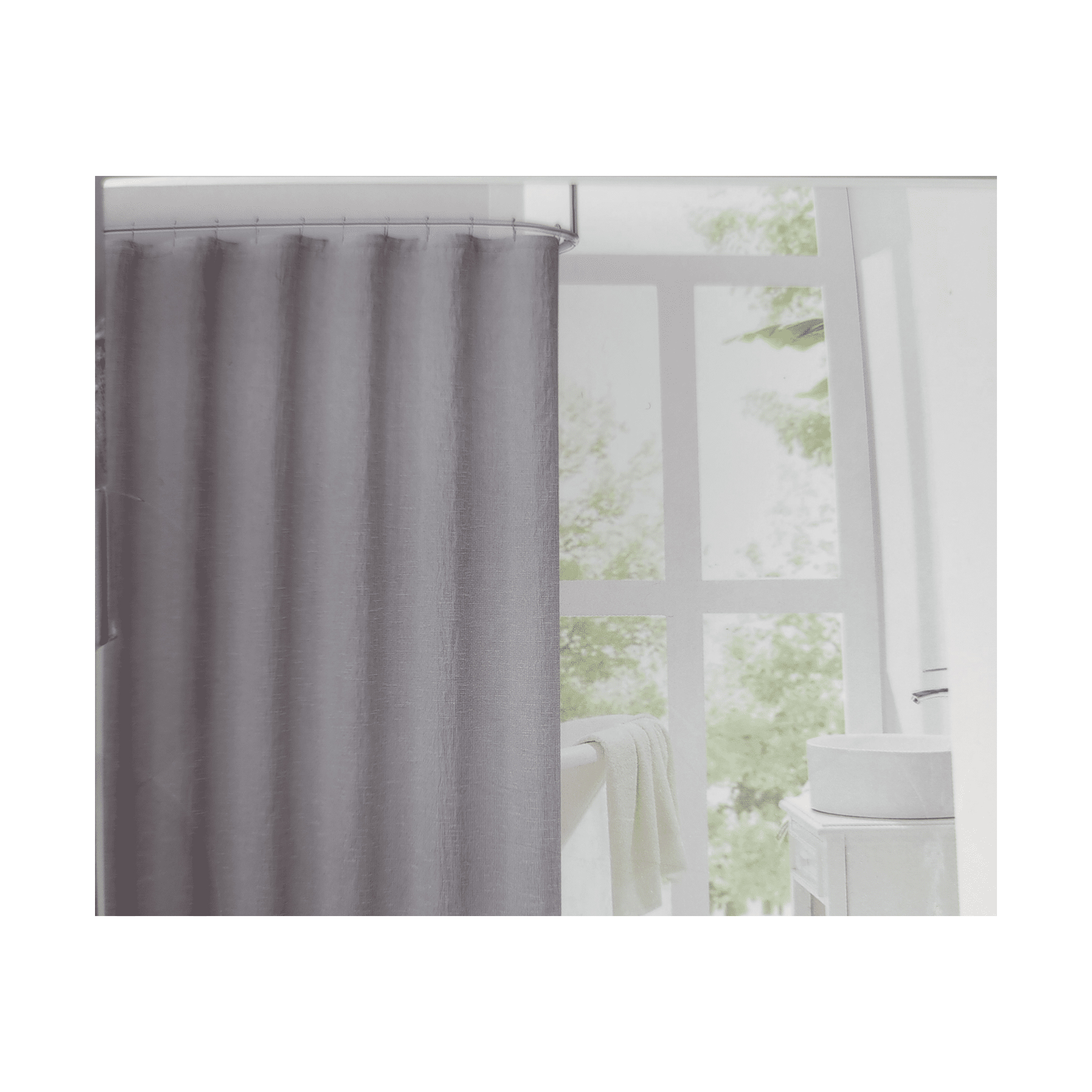 Laura Ashley Jacquard Shower Curtain, Tan, 70" x 72", 100% Polyester ...