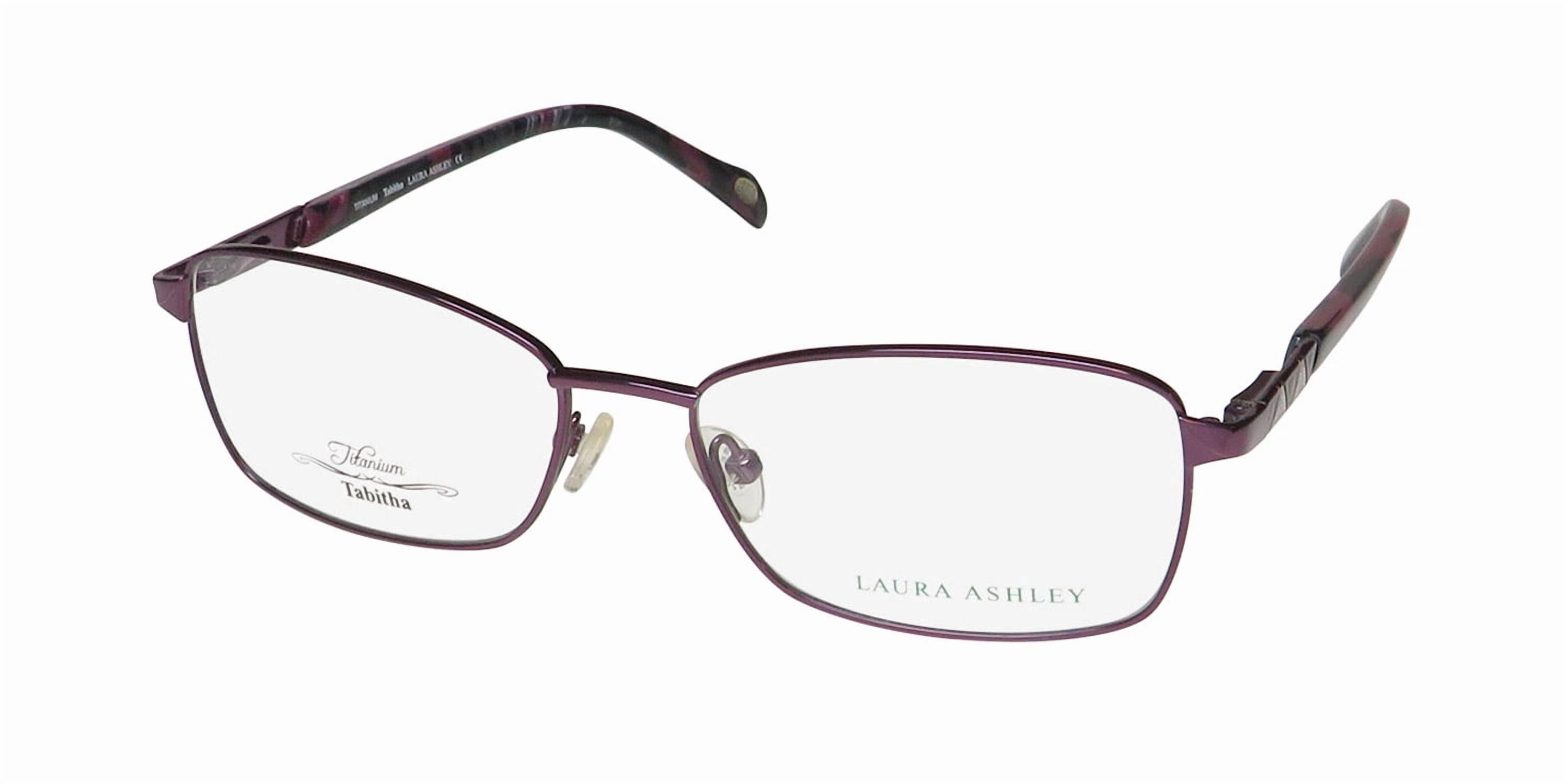 LAURA ASHLEY TABITHA TITANIUM EYEGLASS FRAME/GLASSES FULL-RIM CLASSIC ...