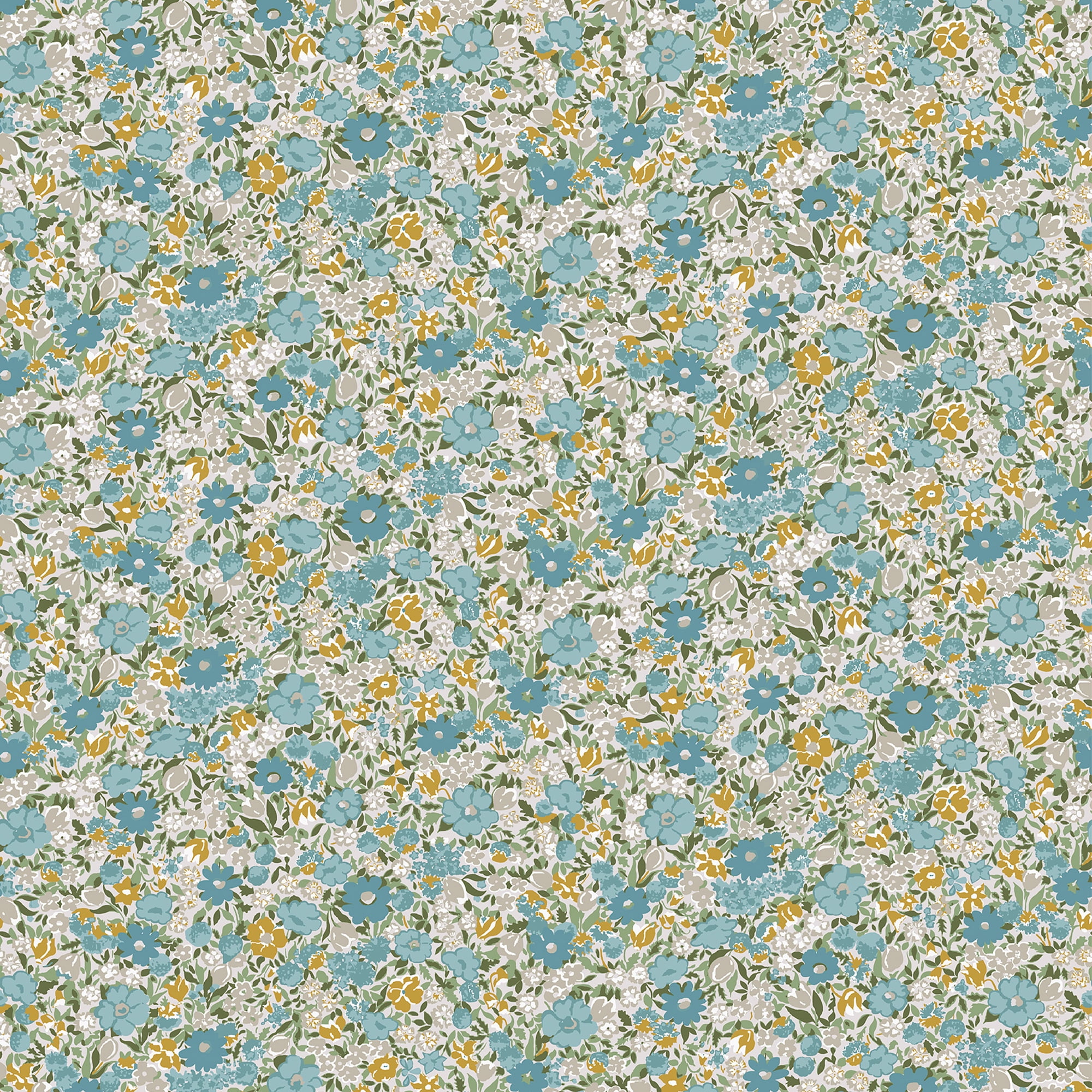 Laura Ashley Loveston Newport Blue Wallpaper - Walmart.com