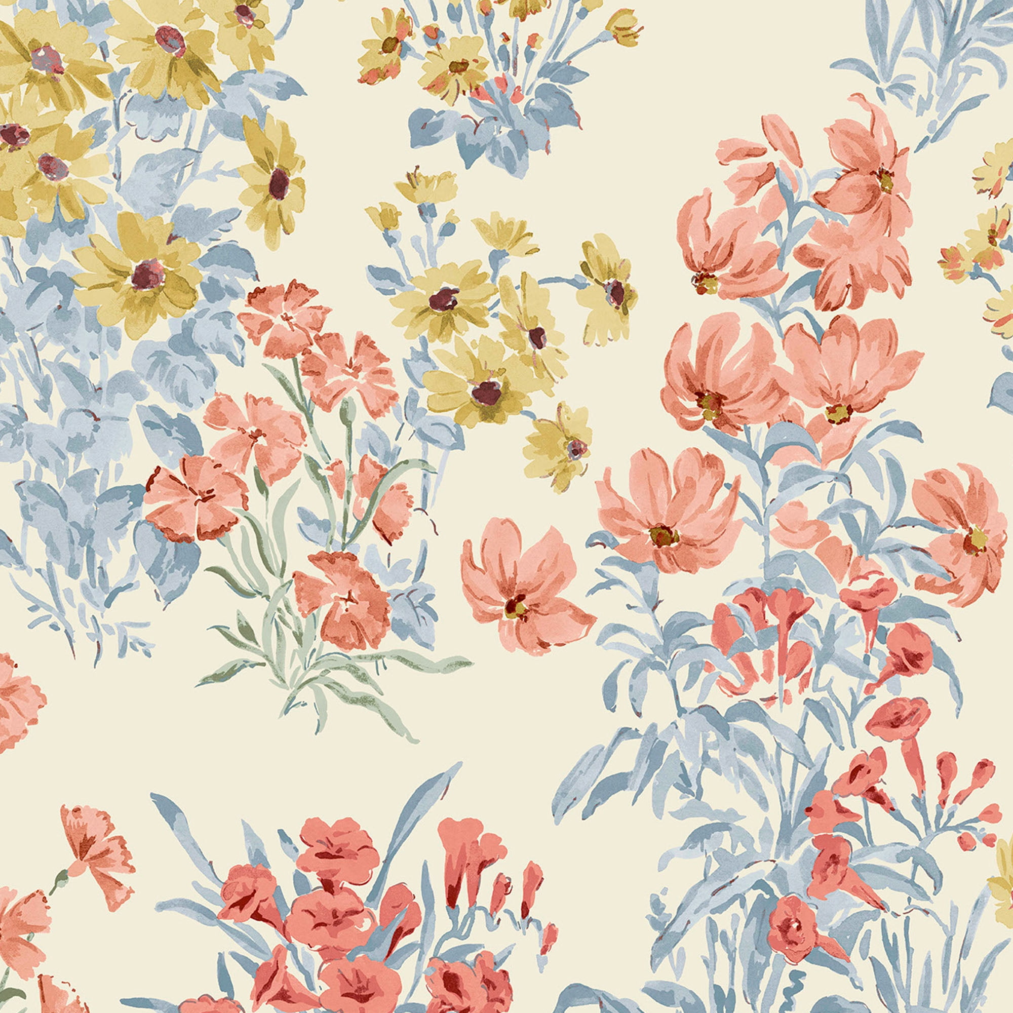 Laura Ashley Megan Ochre Yellow Wallpaper - Walmart.com
