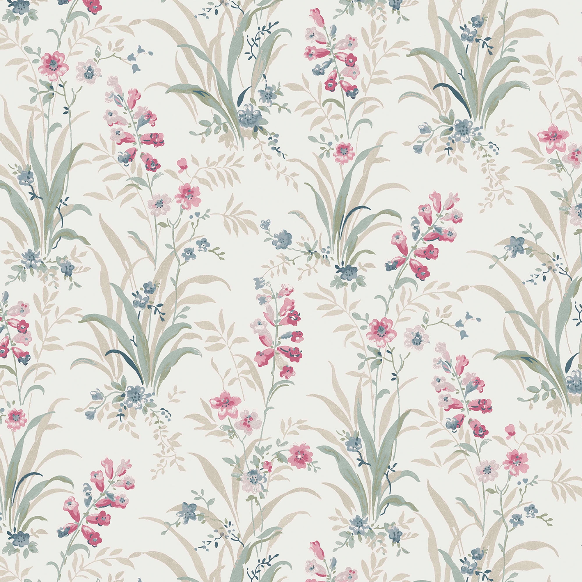 Laura Ashley Mosedale Posy Soft Natural Wallpaper - Walmart.com