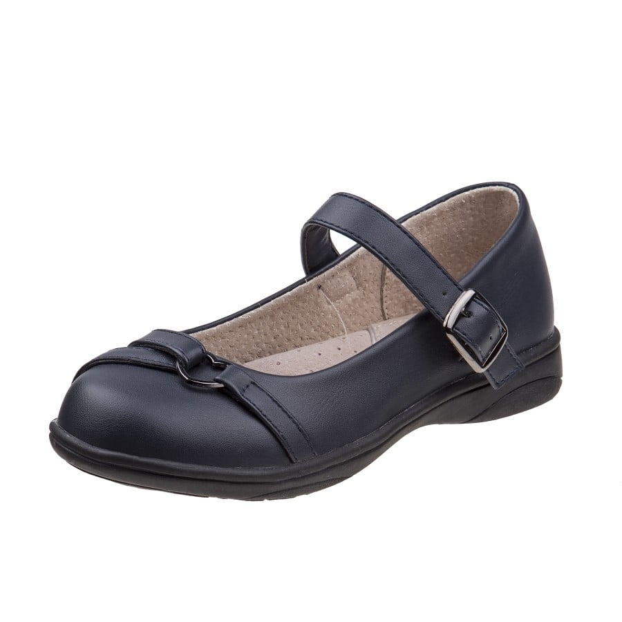 Laura Ashley Tween Girls' Strapped Heart School Shoes - Navy, 12 ...