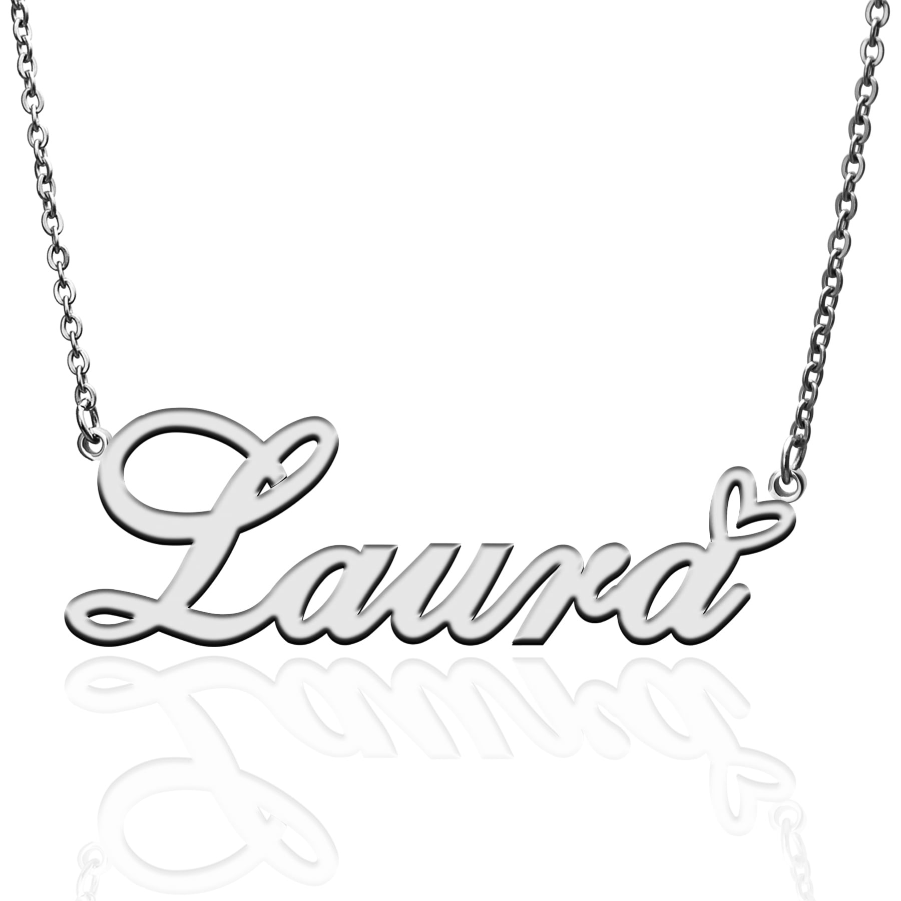 Laura Custom Name Necklace Customized Personalized Plated Name Necklace ...