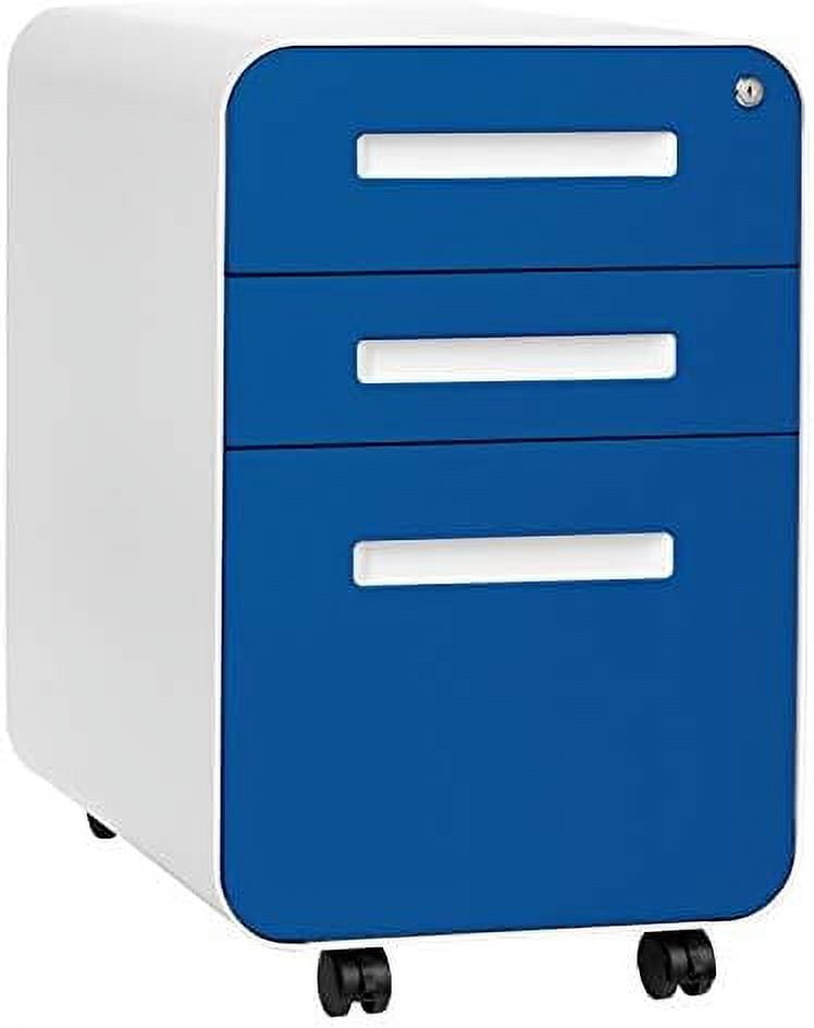 Laura Davidson Stockpile 3 Drawer File Cabinet with Lock - Under Office ...