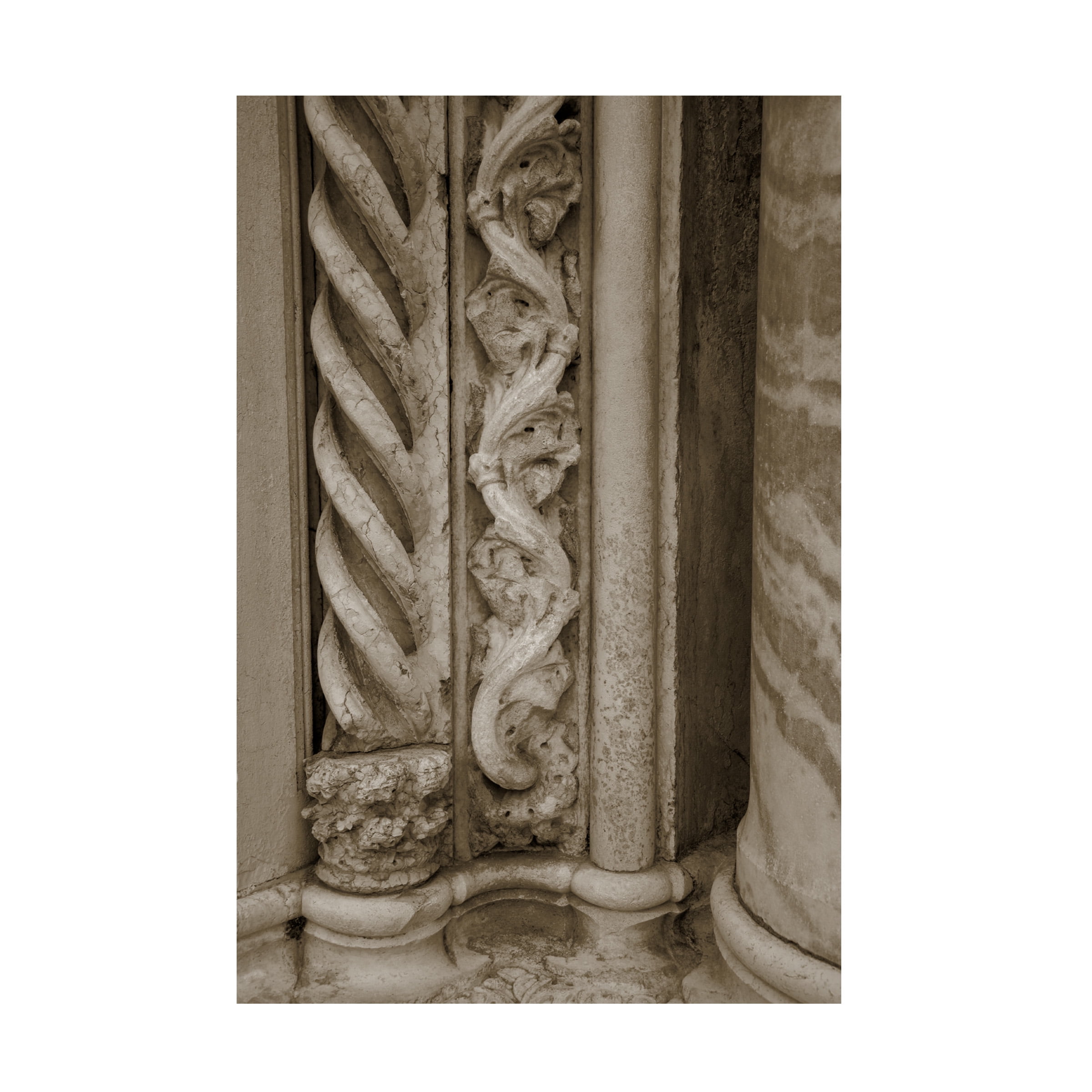 Laura DeNardo 'Architecture Detail in Sepia III' Canvas Art - Walmart.com