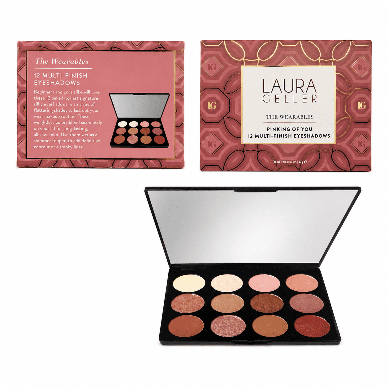 Laura Geller Pinking of You, 12 Multi-Finish Eyeshadow Palette ...