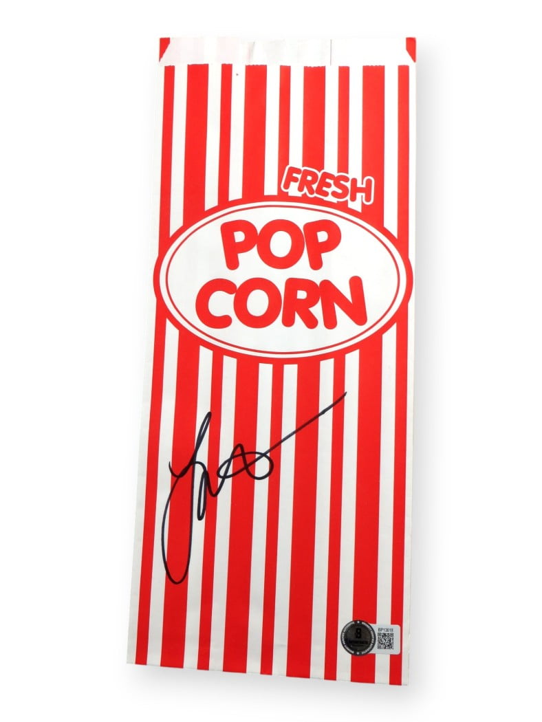 Laura Harrier Signed Autographed Popcorn Bag Spider-Man: Homecoming BAS ...