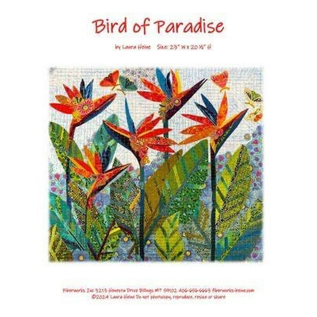 Laura Heine Bird of Paradise Collage Wall Quilt Pattern - Walmart.com
