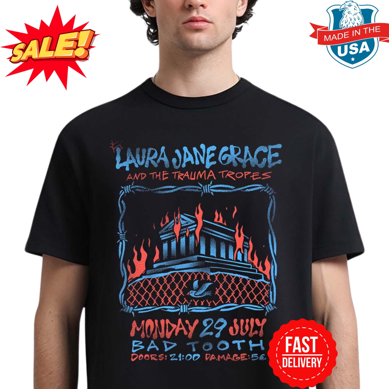 Laura Jane Grace And The Trauma Tropes Poster Shirt S-5XL - Walmart.com