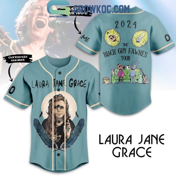 Laura Jane Grace The Black Guy Fawkes Tour 2024 Personalized Baseball ...
