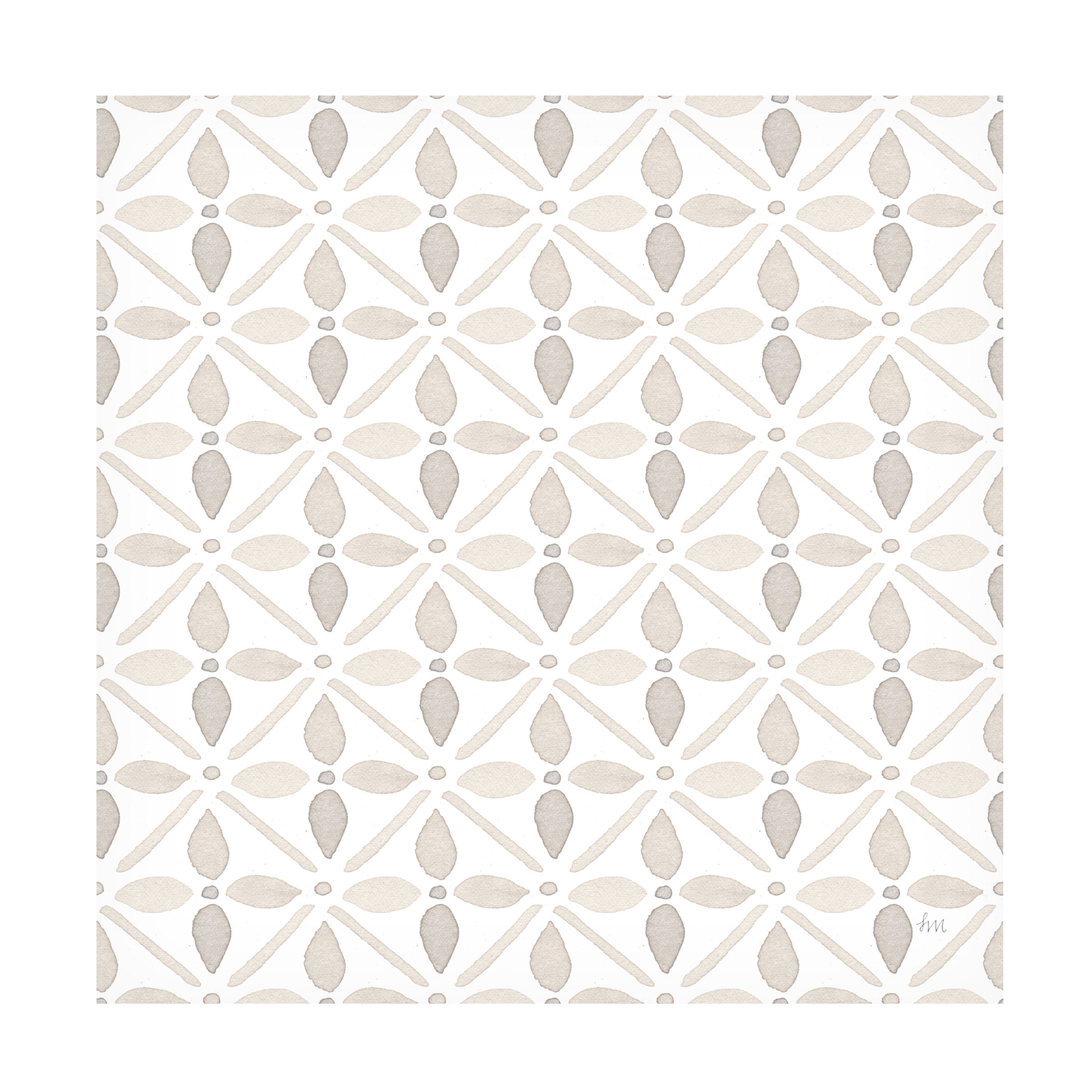 Laura Marshall 'Garden Getaway Pattern XIIB' Canvas Art - Walmart.com