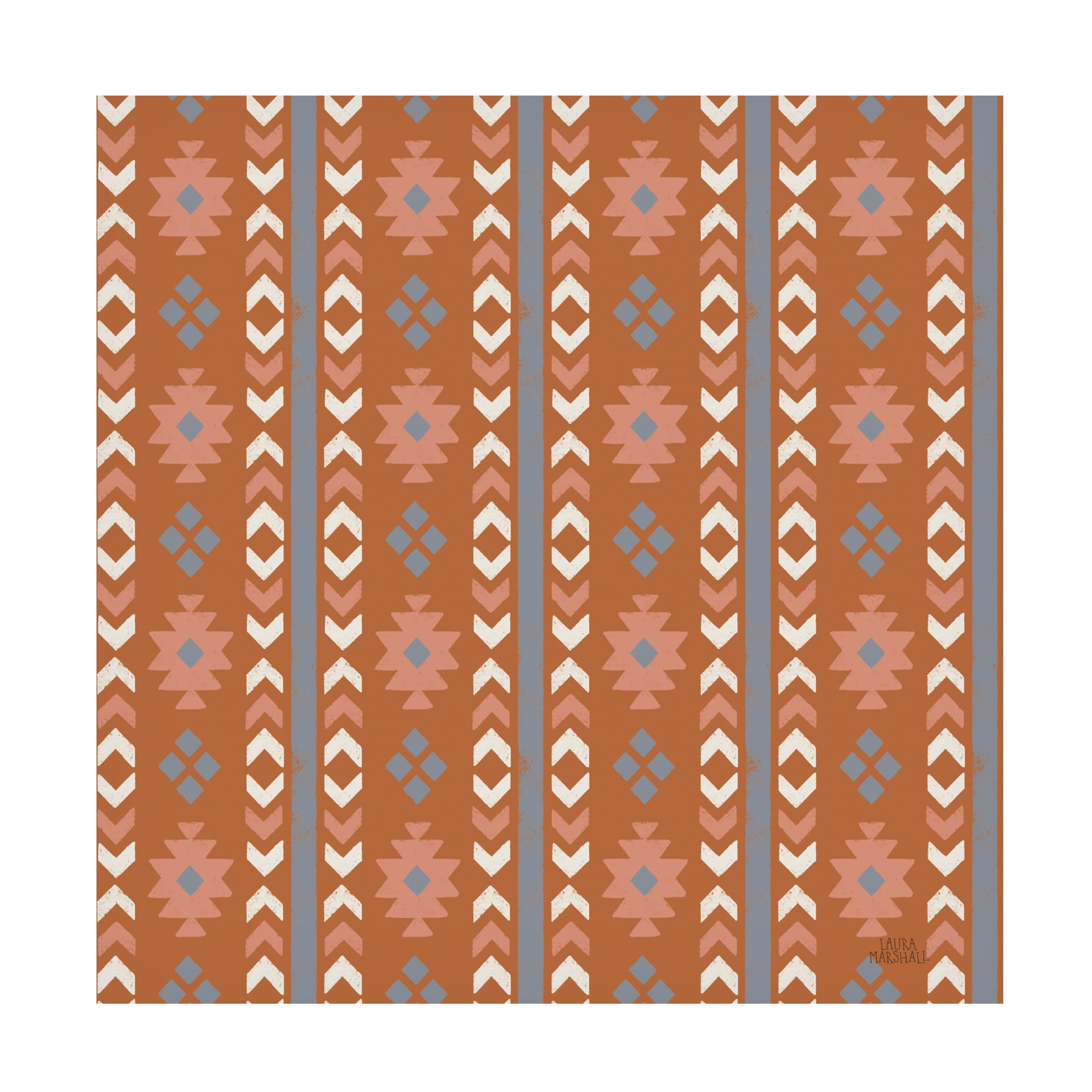Laura Marshall 'Gone Glamping Pattern VB' Canvas Art - Walmart.com