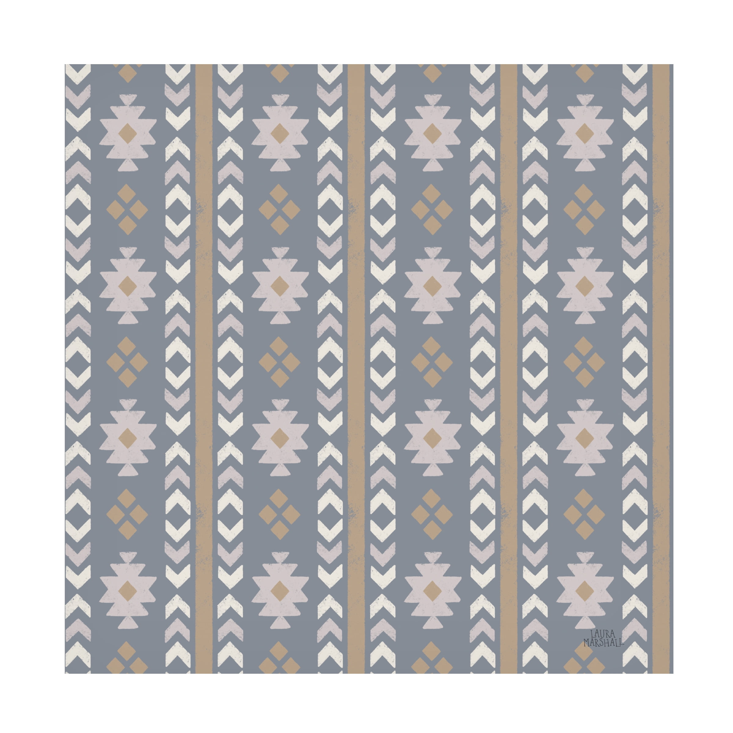 Laura Marshall 'Gone Glamping Pattern VC' Canvas Art - Walmart.com